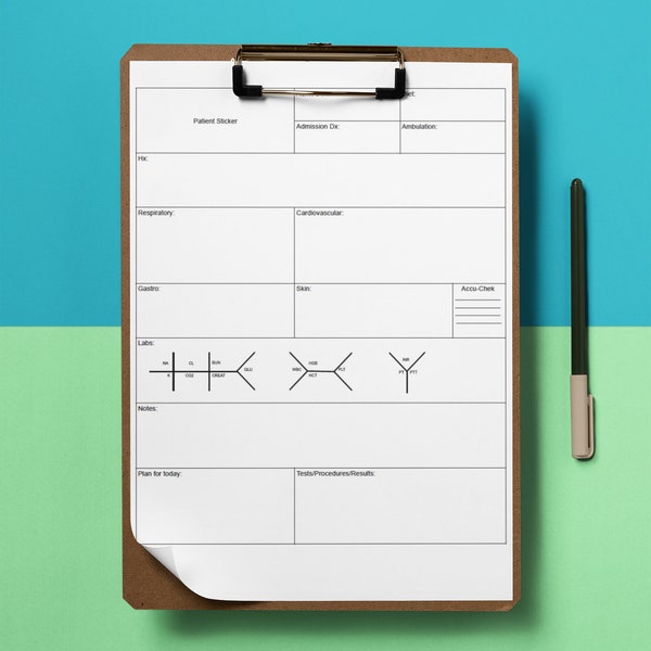 Nursing Bedside Report Template - Etsy