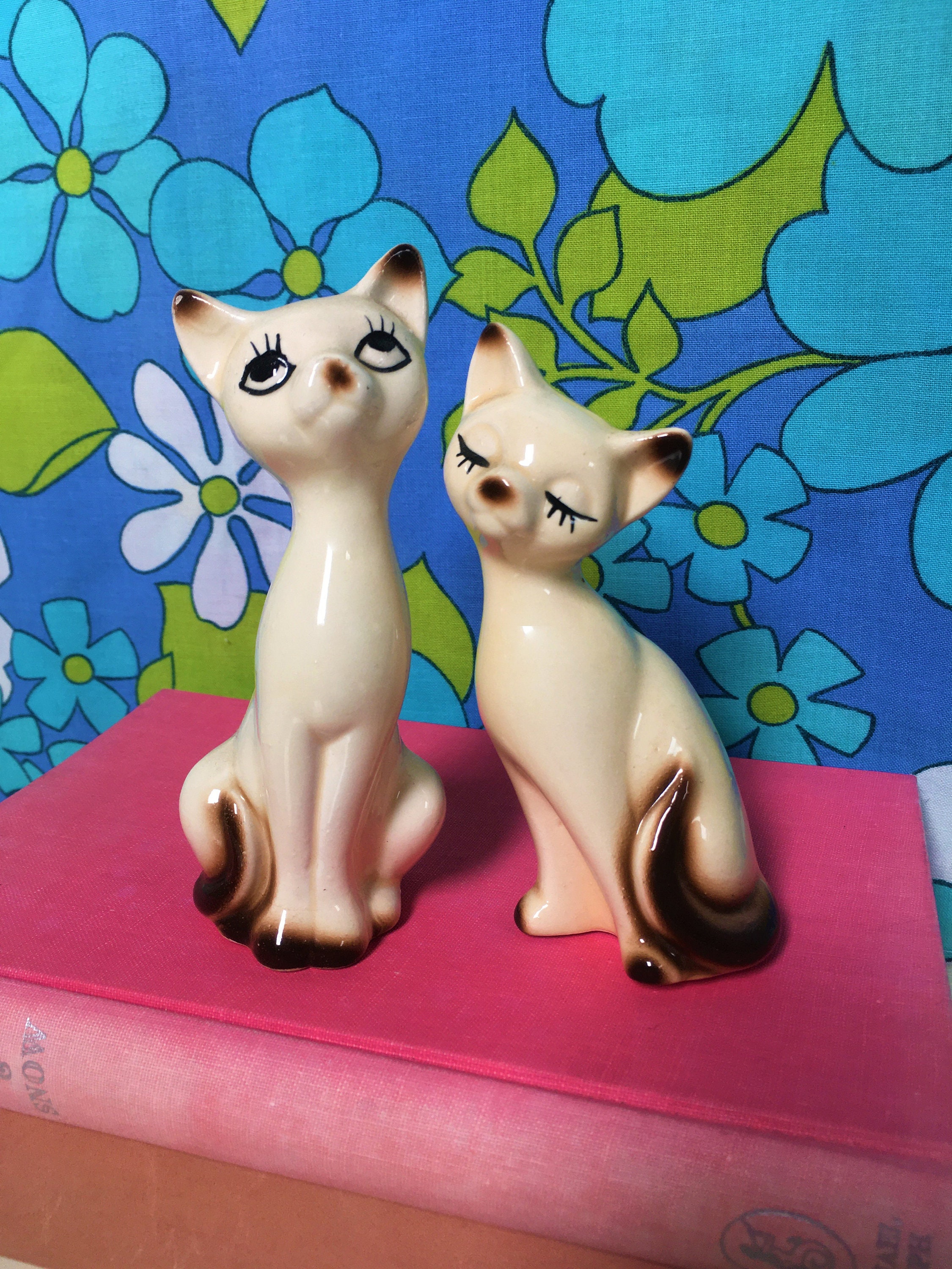 Vintage Kitsch Siamese Cats Collectibles Figurines & Knick Knacks etna ...