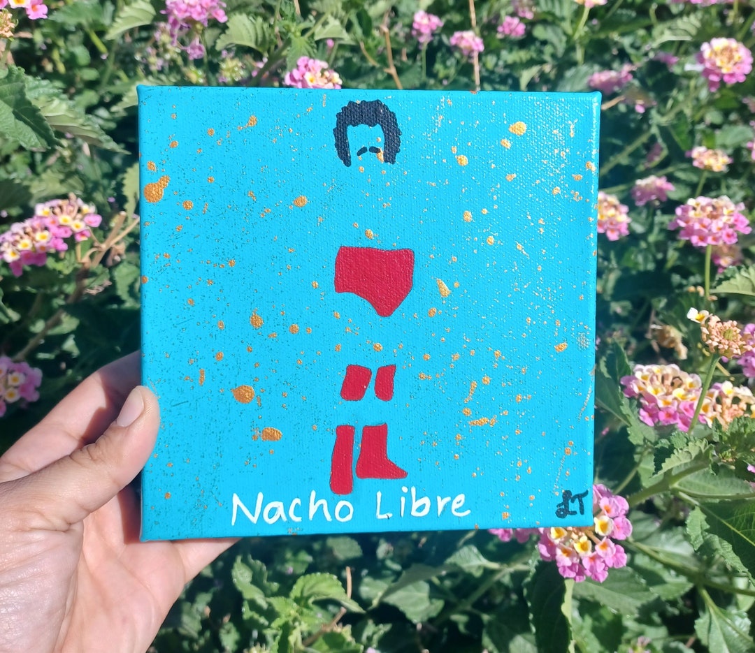 Nacho Libre Fan Art. 6x6inch 3dcanvas. Jack Black Movie Fan Art ...