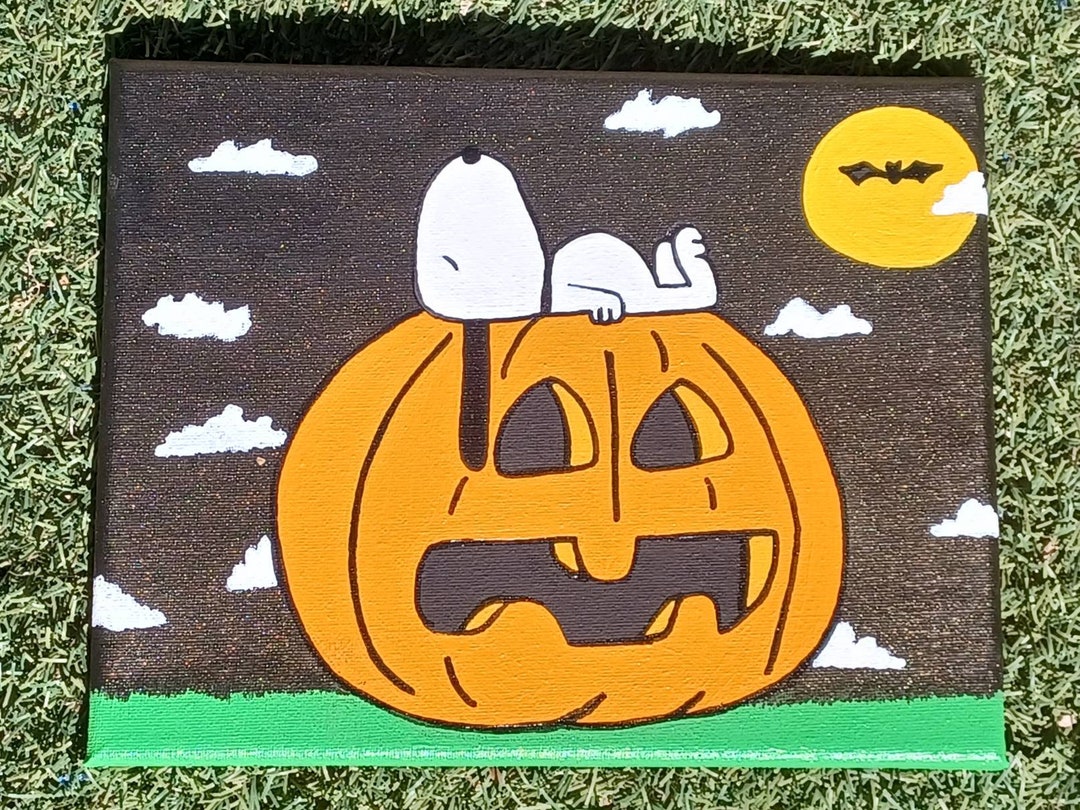 Spooky Snoopy 8x10 Peanuts Fanart. Charlie Browns Dog Snoopy. Charlie Brown Fanart. Halloween ...
