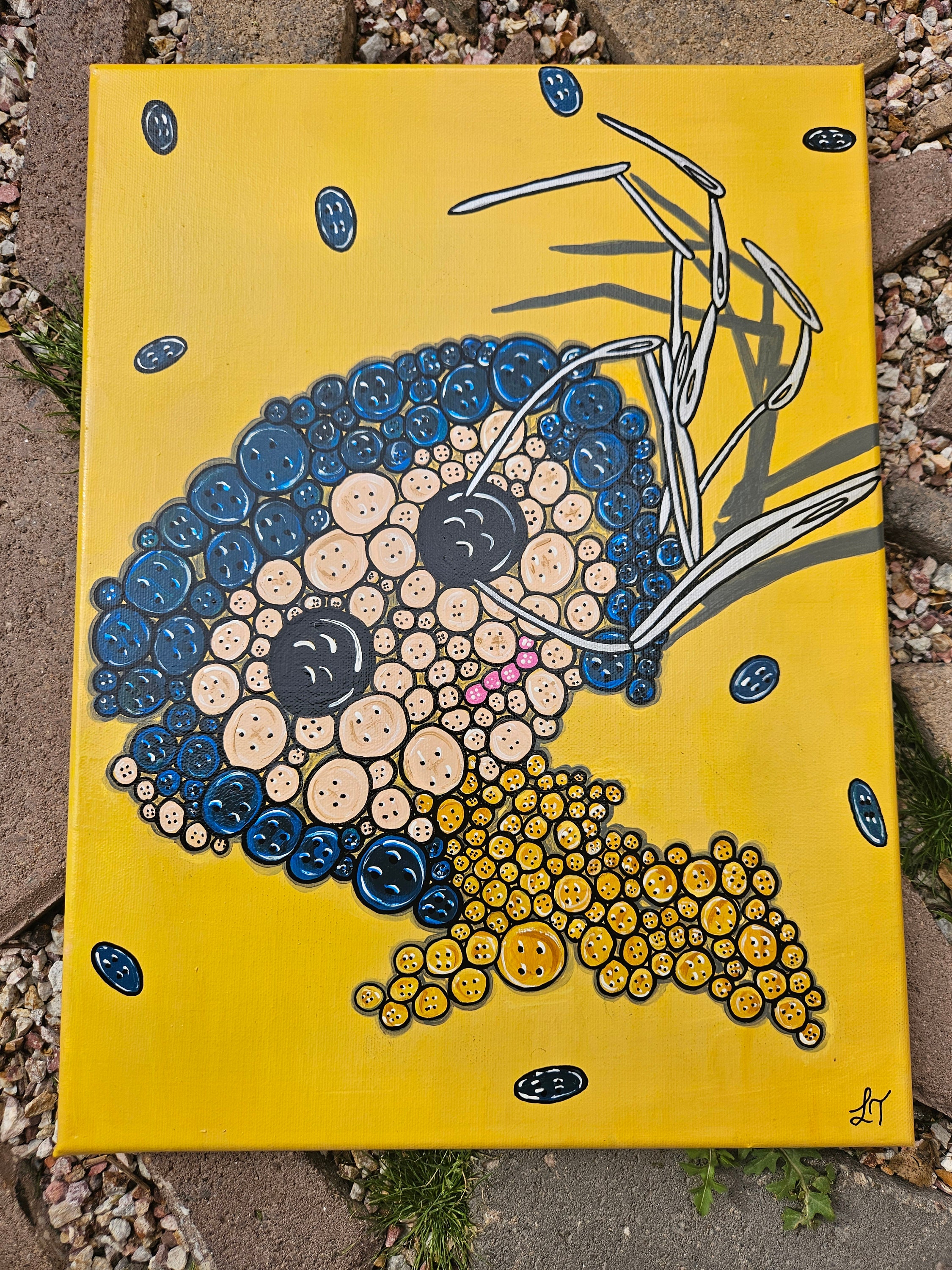 Button Eyes 12x16 Canvas Painting. Coraline Movie Inspired Fanart. - Etsy