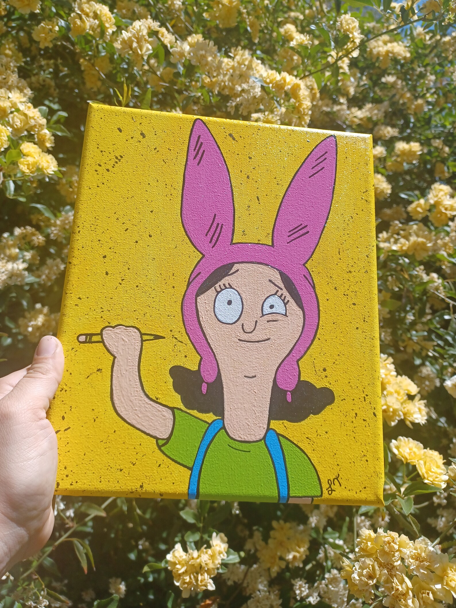 Louise Belcher/april Ludgate Mashup: Acrylic Painting Fan Art (8x10) - Etsy