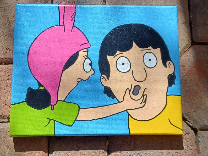 Look Gene Gene and Louise Belcher Bobs Burgers Fan Art - Etsy