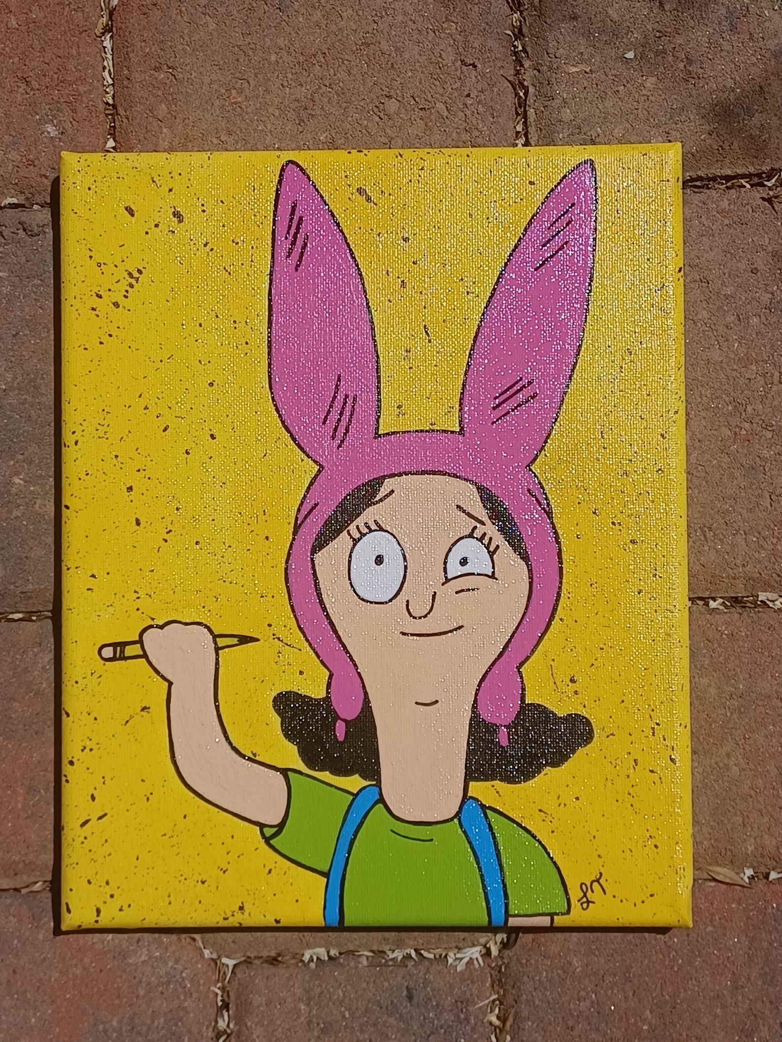 Louise Belcher/april Ludgate Mashup: Acrylic Painting Fan Art (8x10) - Etsy