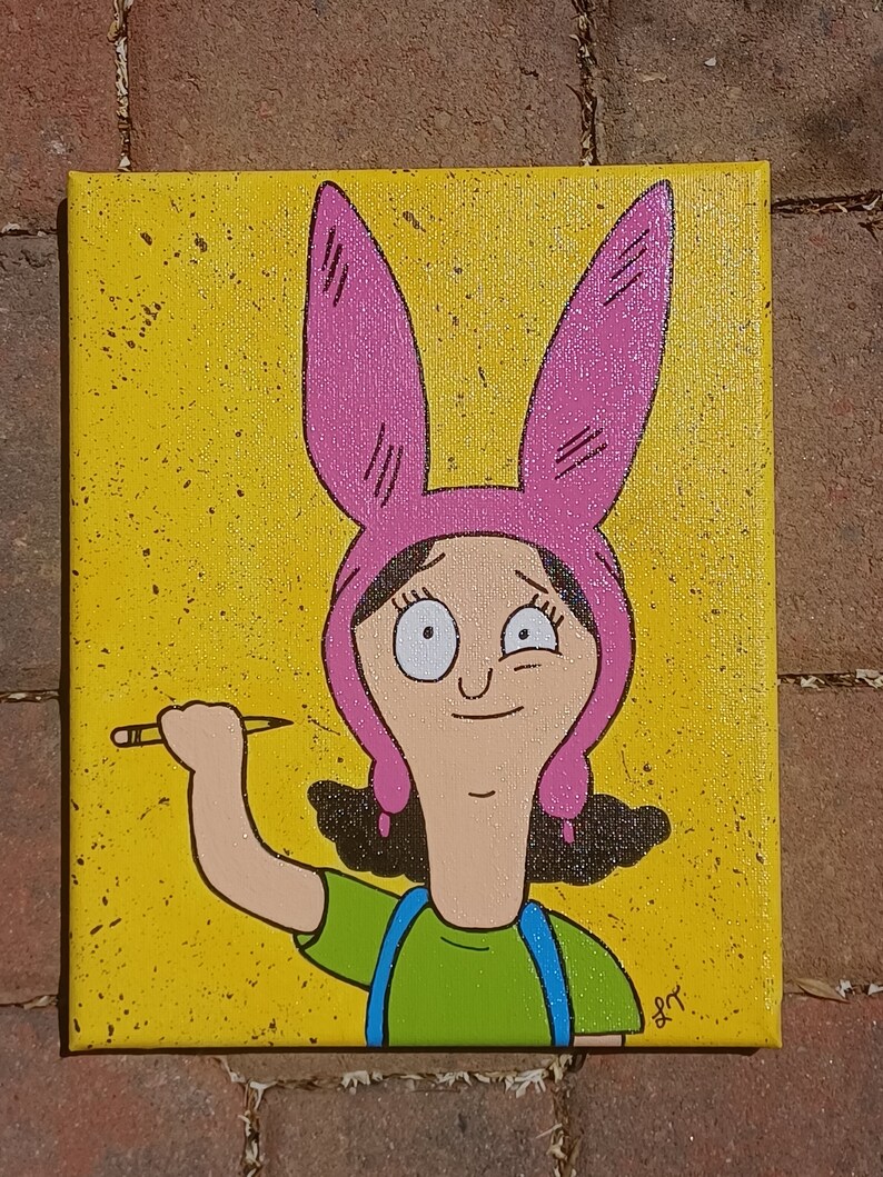Louise Belcher/april Ludgate Mashup: Acrylic Painting Fan Art (8x10) - Etsy