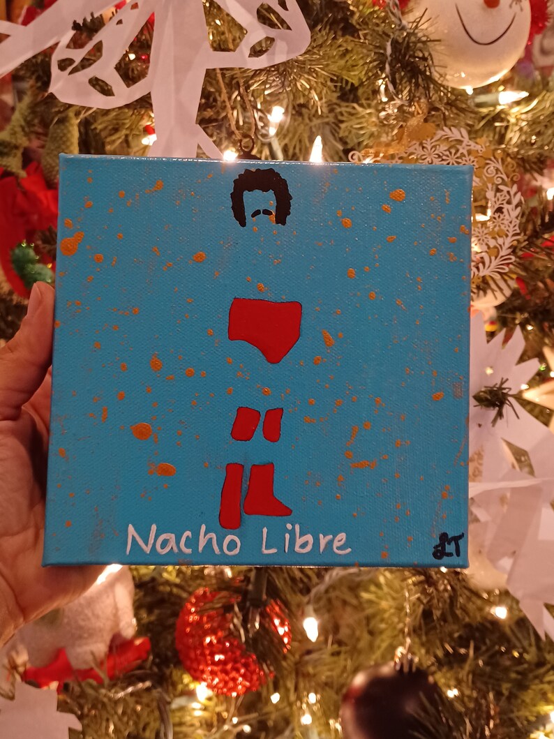 Nacho Libre Fan Art. 6x6inch 3dcanvas. Jack Black Movie Fan - Etsy