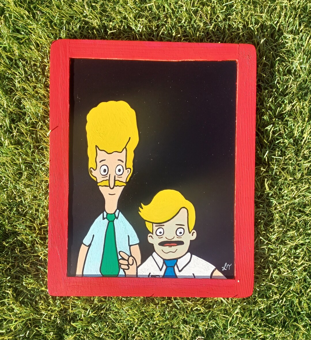 Hugo and Ron Reversible Burger of the Day Chalk Board. Bobs - Etsy