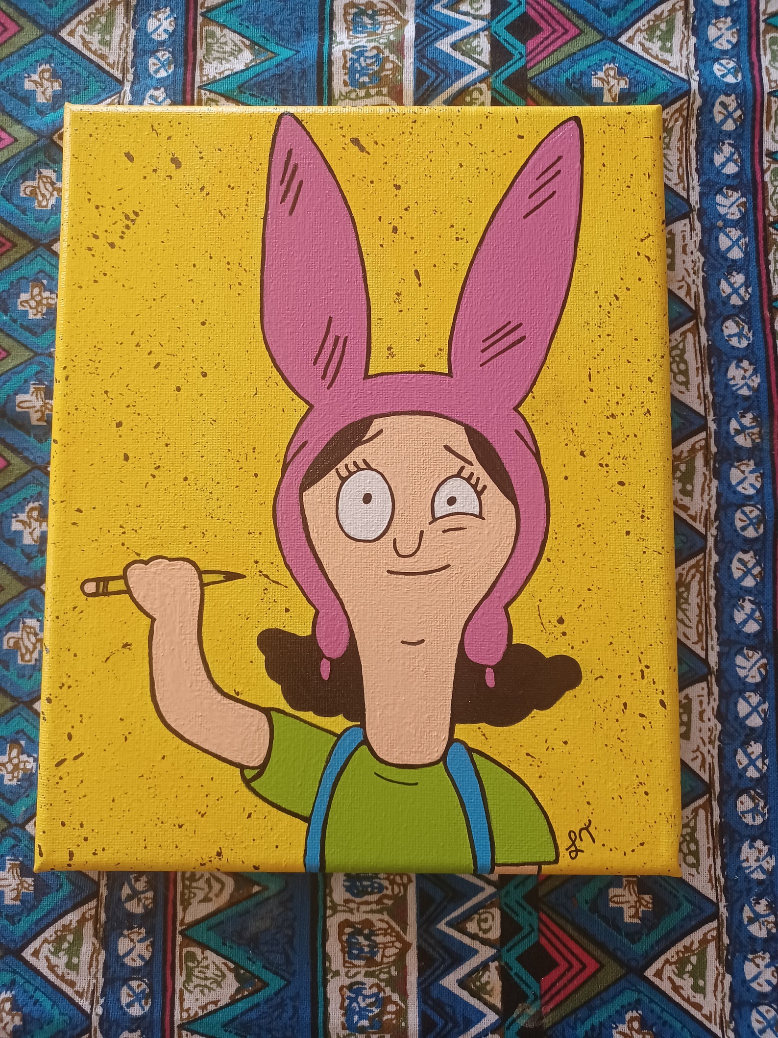 Louise Belcher/april Ludgate Mashup: Acrylic Painting Fan Art (8x10) - Etsy