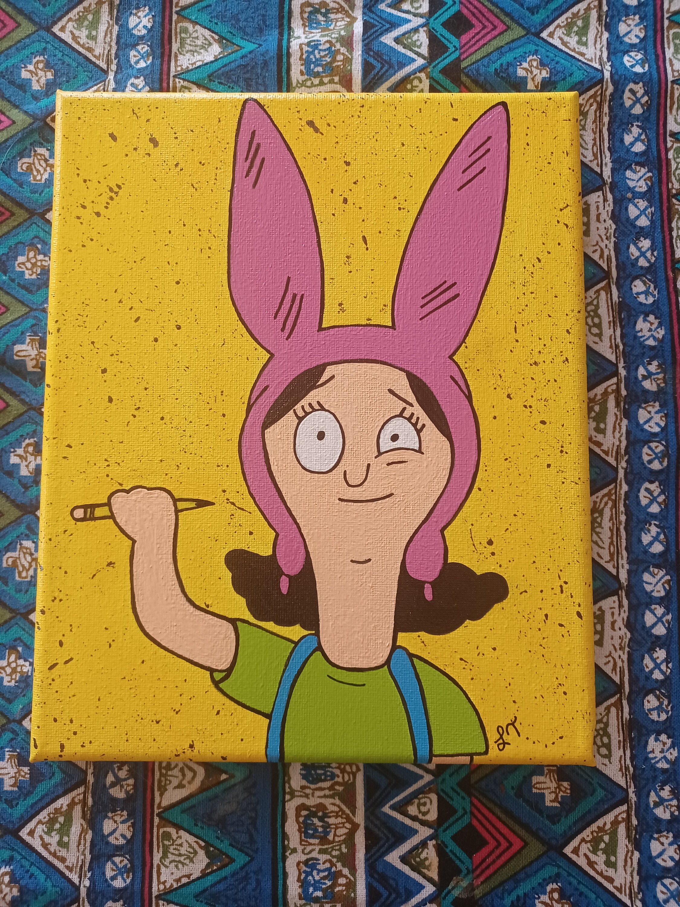 Louise Belcher/april Ludgate Mashup: Acrylic Painting Fan Art (8x10) - Etsy