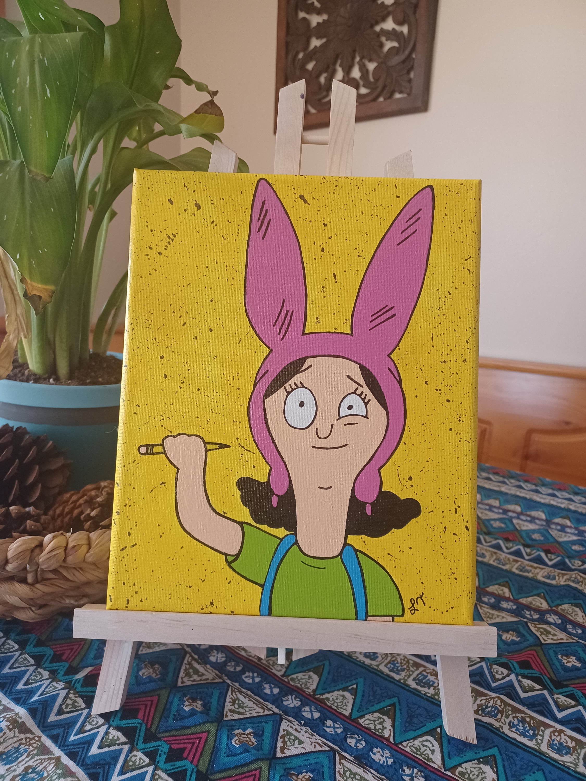 Louise Belcher/april Ludgate Mashup: Acrylic Painting Fan Art (8x10) - Etsy