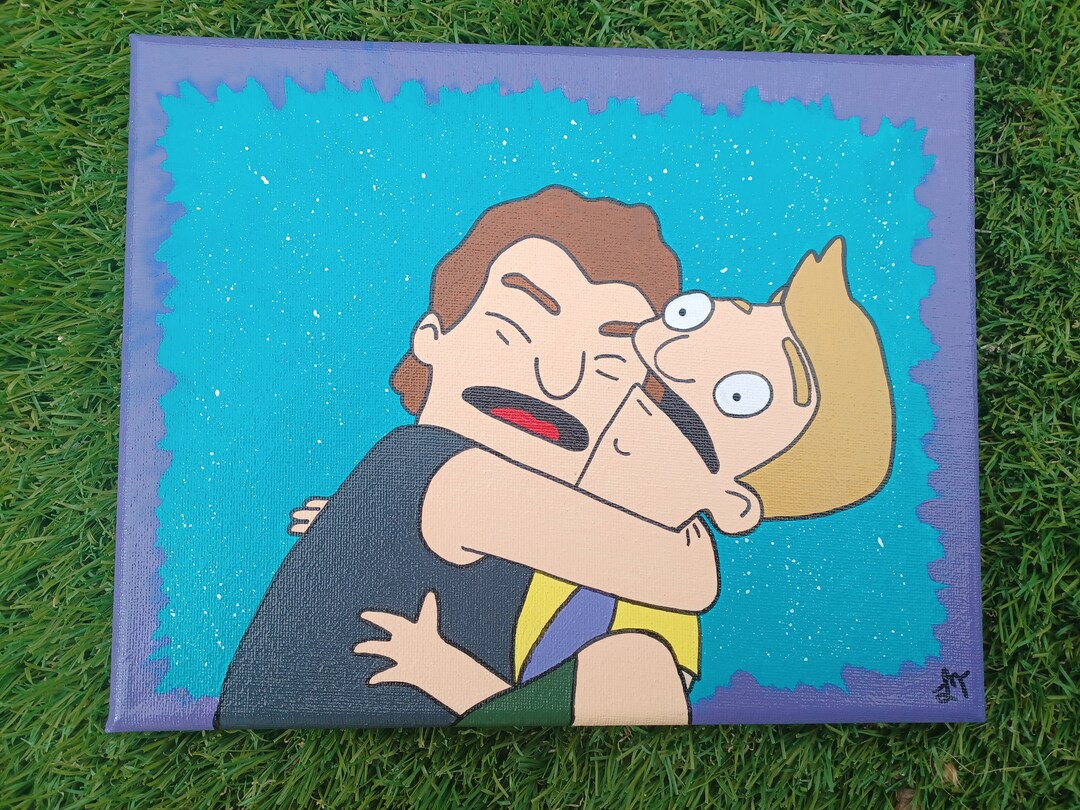 Bromance Zeke and Jimmy Jr Bobs Burgers Fanart. 8x10inch Acrylic on ...