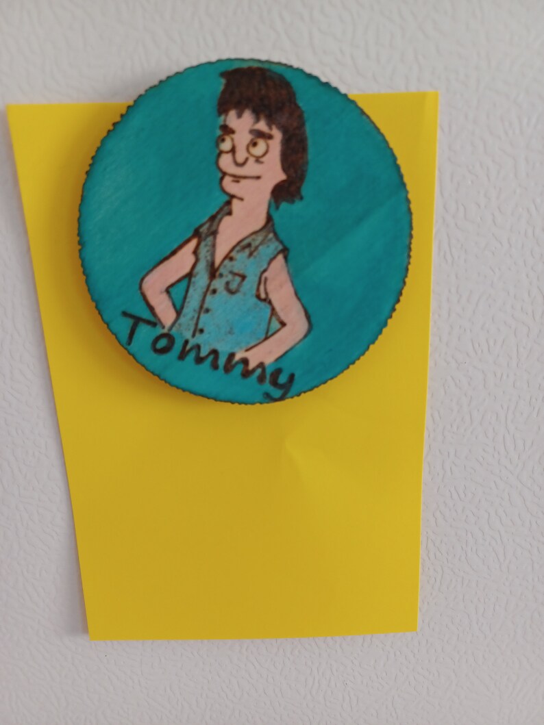 Imán de fan art de Bob's Burgers: Tommy, acuarela pirograbada - Etsy España