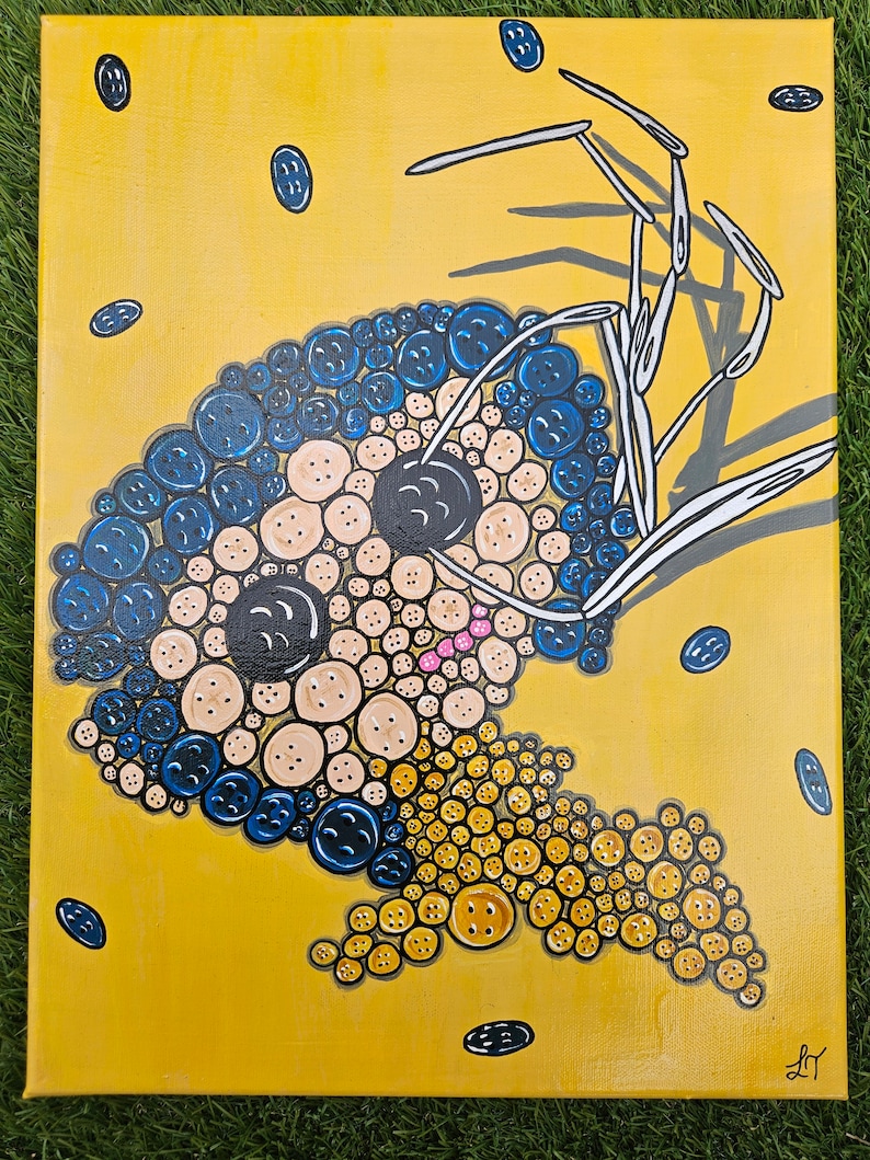 Button Eyes 12x16 Canvas Painting. Coraline Movie Inspired Fanart. - Etsy