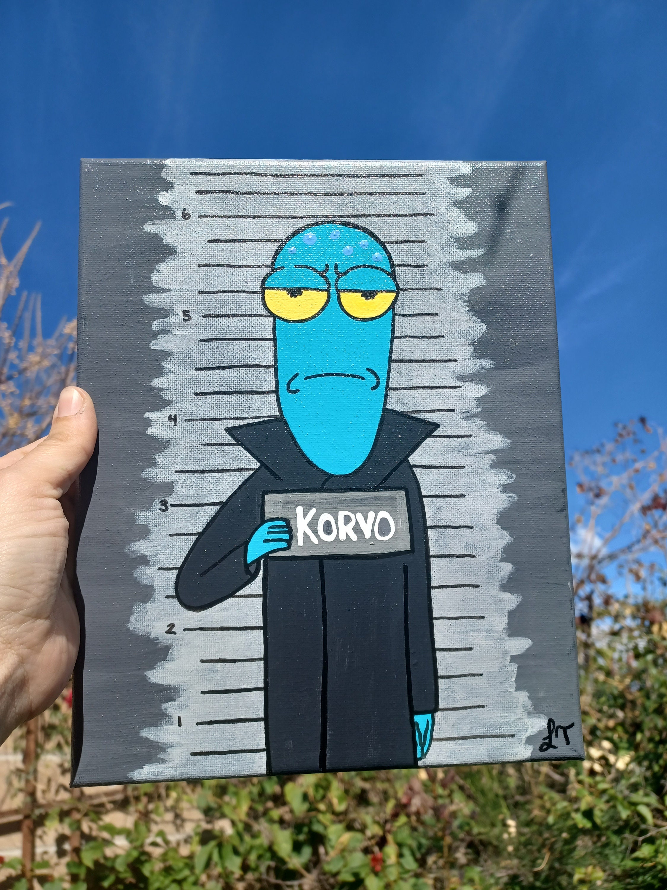 Korvo Mug Shot Solar Opposites Fanart Korvo The Alien Etsy