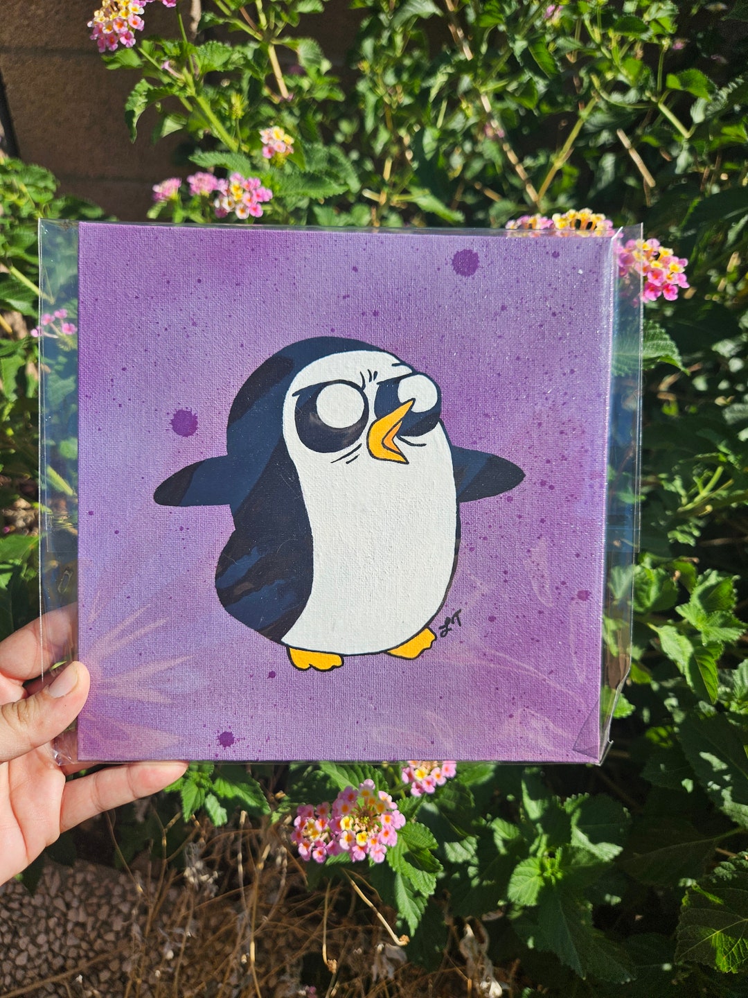 Gunter 8x8 Acrylic Painting. Adventure Time Fanart, Ice Kings Penguin ...