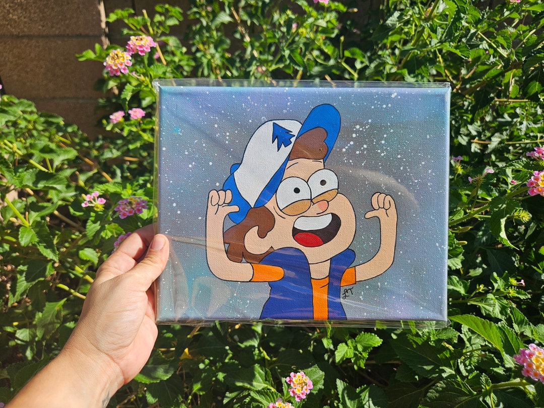 Dipper 8x10 Acrylic Gravity Falls Fanart Painting. - Etsy