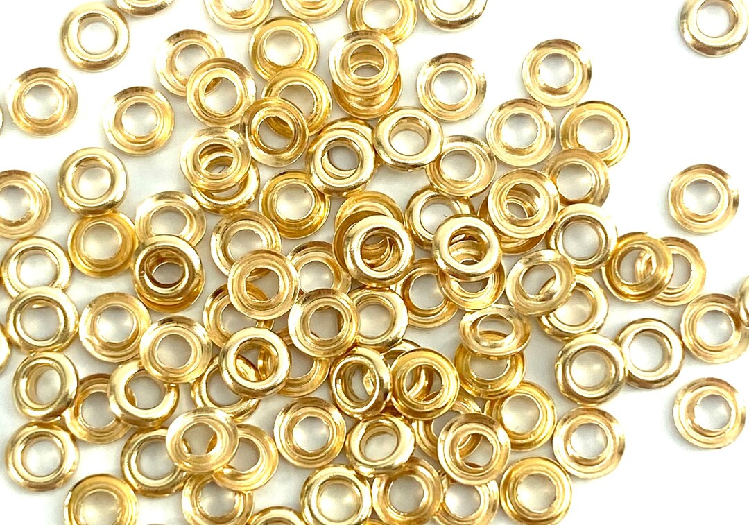 14K Solid Gold 2mm Grommet 1.5mm Hole, Sku#1003742 - Etsy
