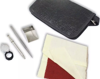 Jewelers 2 Piece Mirror Inspection Set Inspecting Jewelry Hobby Repair ...