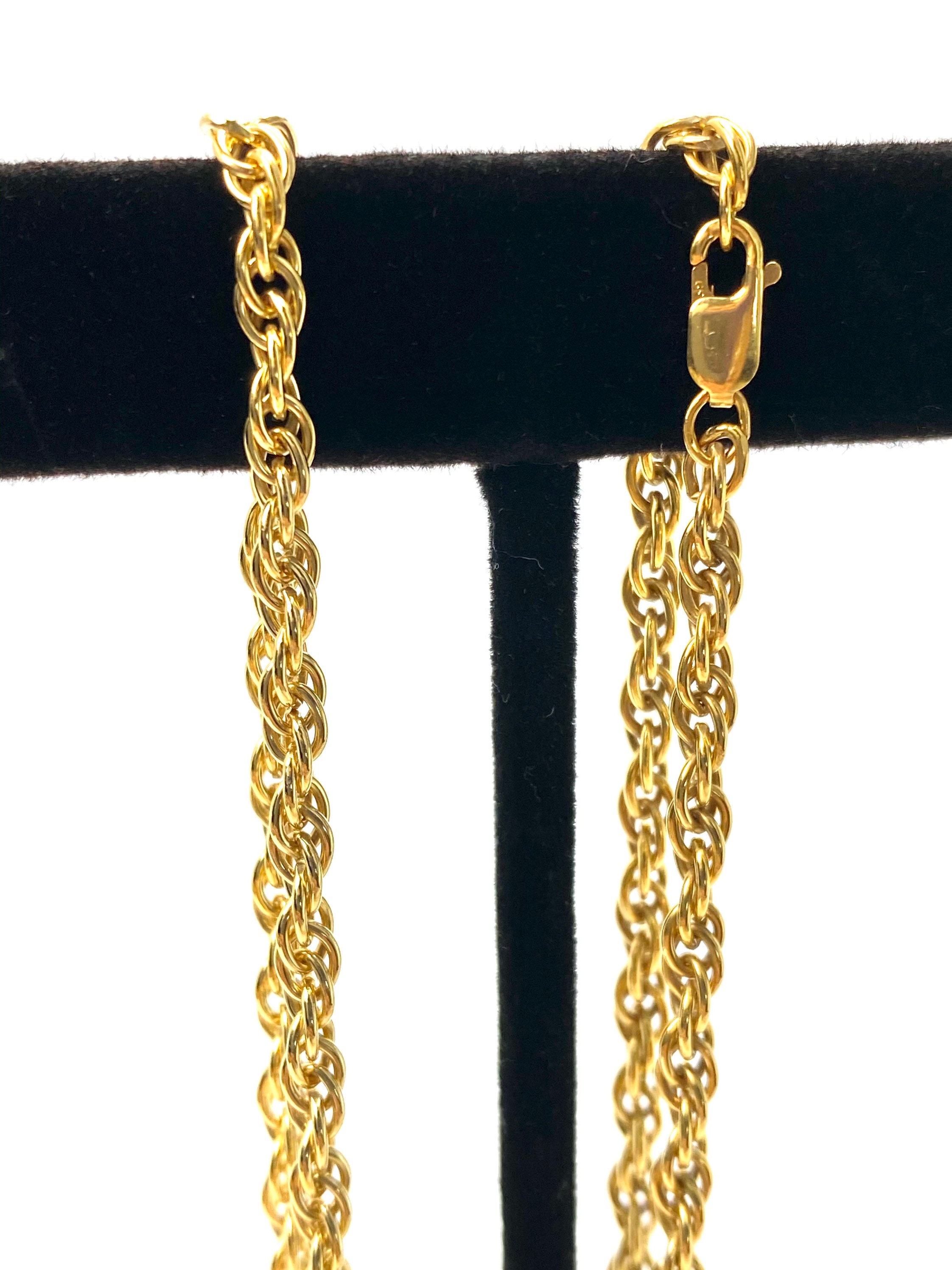 26 and 25 14KGF double rope chain 14K gold filled SKU 25 | Etsy