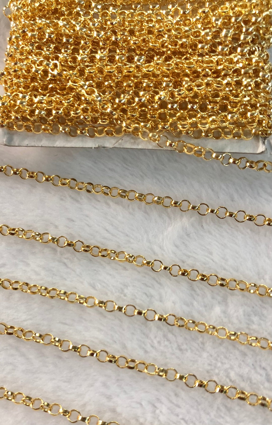 14K Gold-filled Heavy Rolo Chain - Etsy