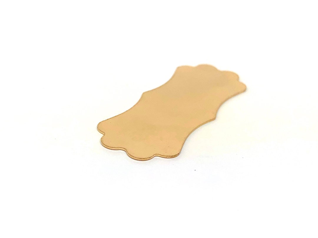 Beautiful Rectangle Disc , 14KGF Name Plate , 14K Gold Fill , Sku ...