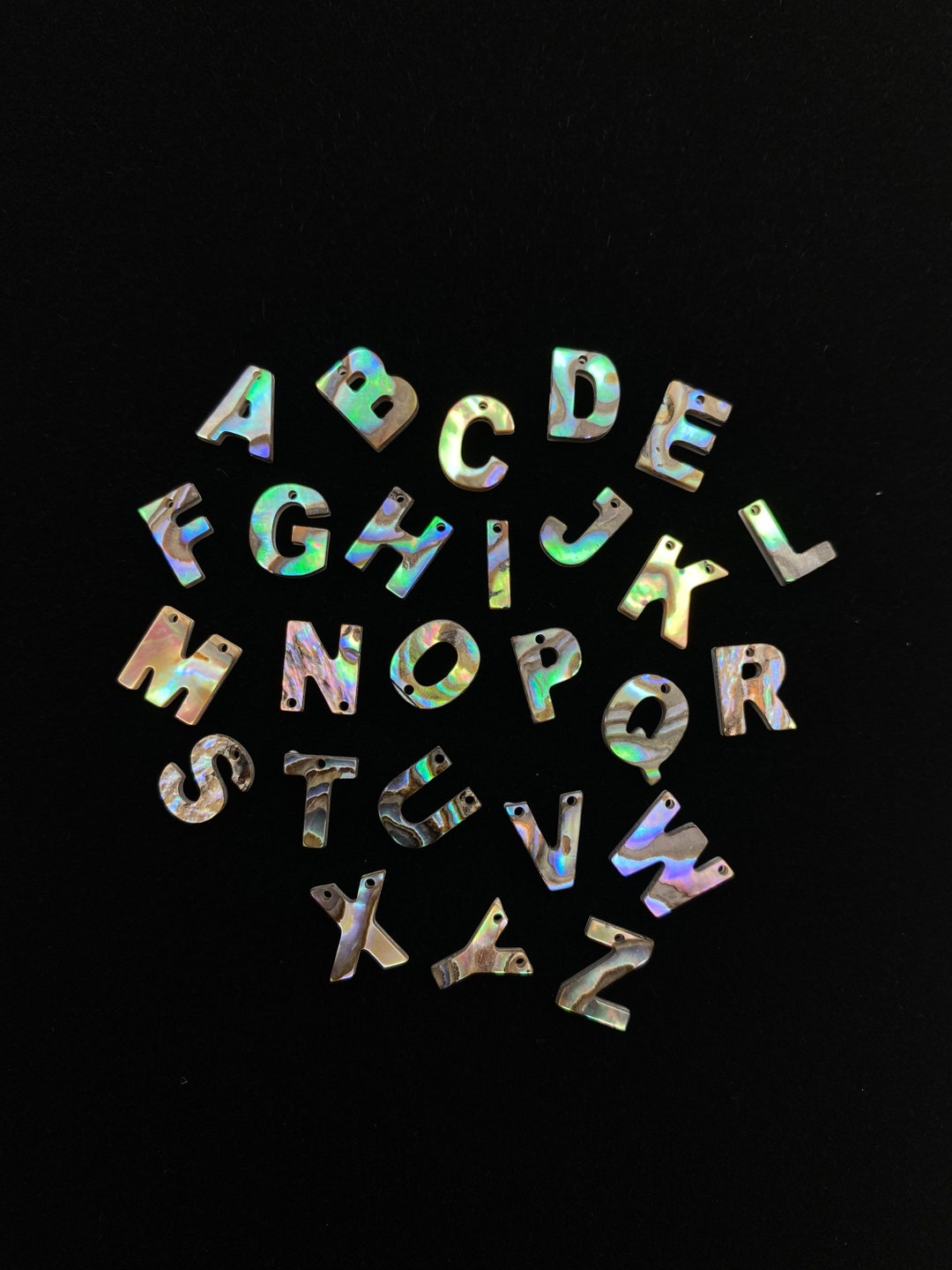 Stunning Abalone Mother of Pearl Letters - Etsy