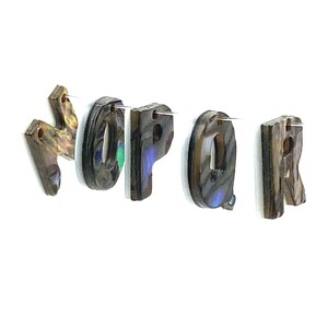 Stunning Abalone Mother of Pearl Letters - Etsy