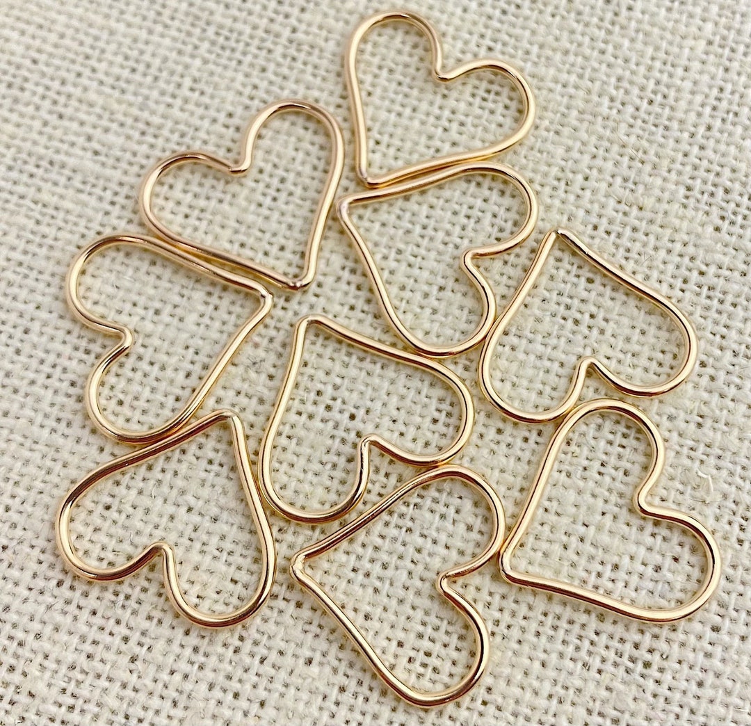 14k Gold Filled Tiny Heart Wire - Etsy