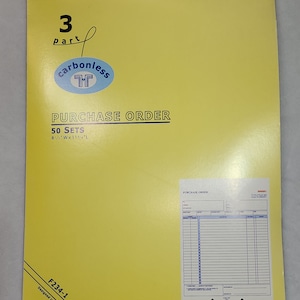 3-part Purchase Order Book - Etsy