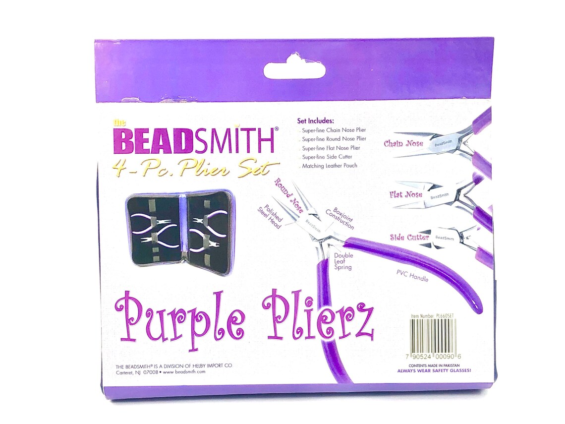 Purple Plier Set 4 Pliers With Super Fine Tips SKU - Etsy