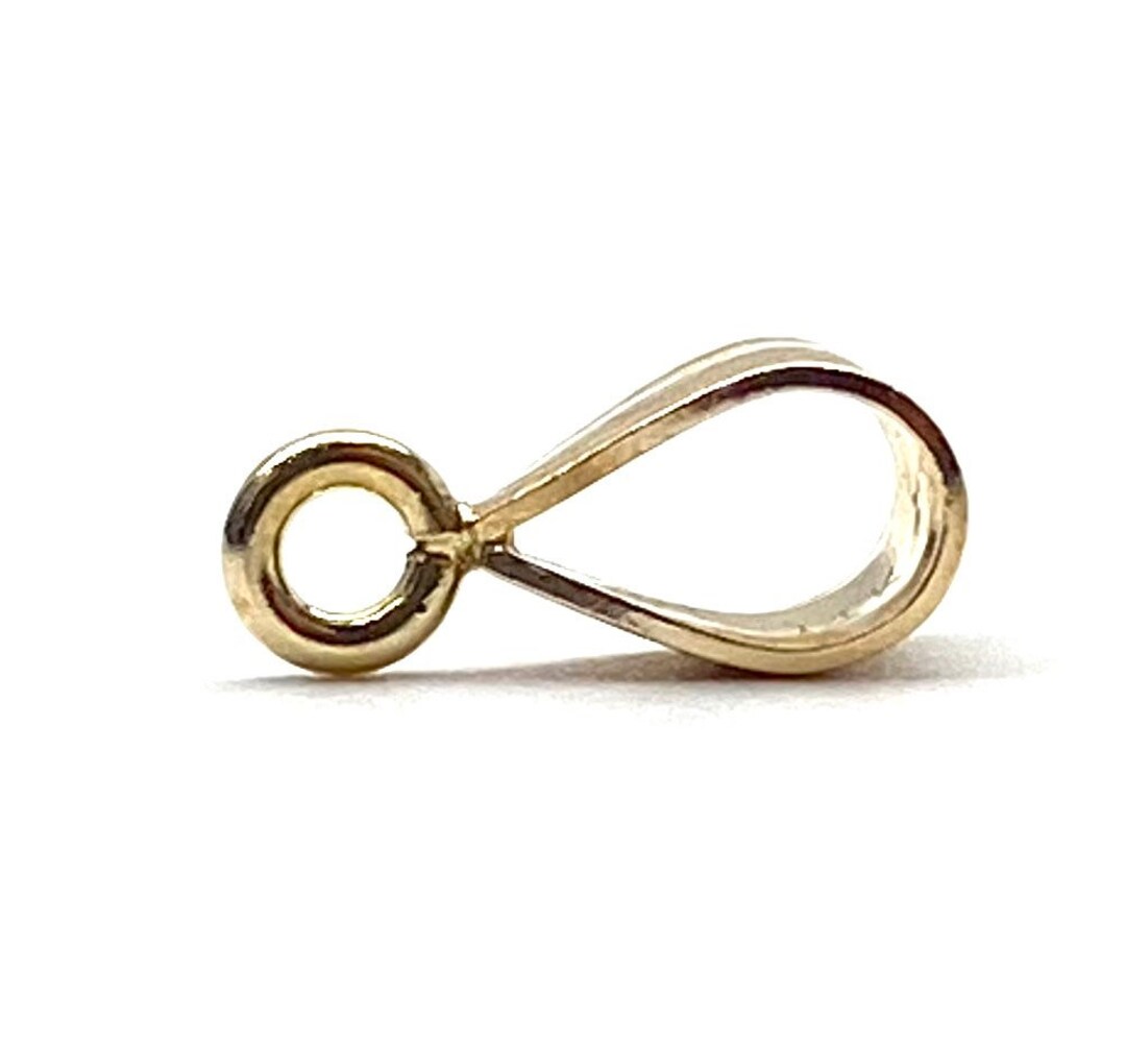 14K Solid Yellow Gold Pendant Loop, SKU# 11-55-11 - Etsy
