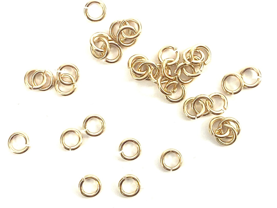 14K Solid Gold 4mm Jump Ring, Sku#11-41-4 - Etsy