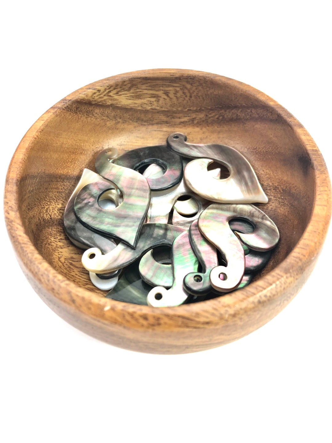 Black Tahitian Mother of Pearl Fish Hook Sku#m315 - Etsy