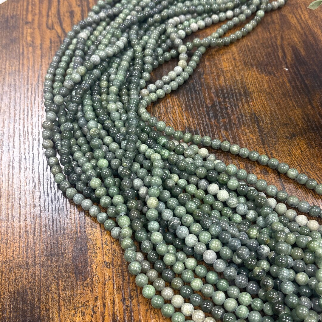 8mm Natural Jade Strand, 24” Strand, 100% Natural Color - Etsy