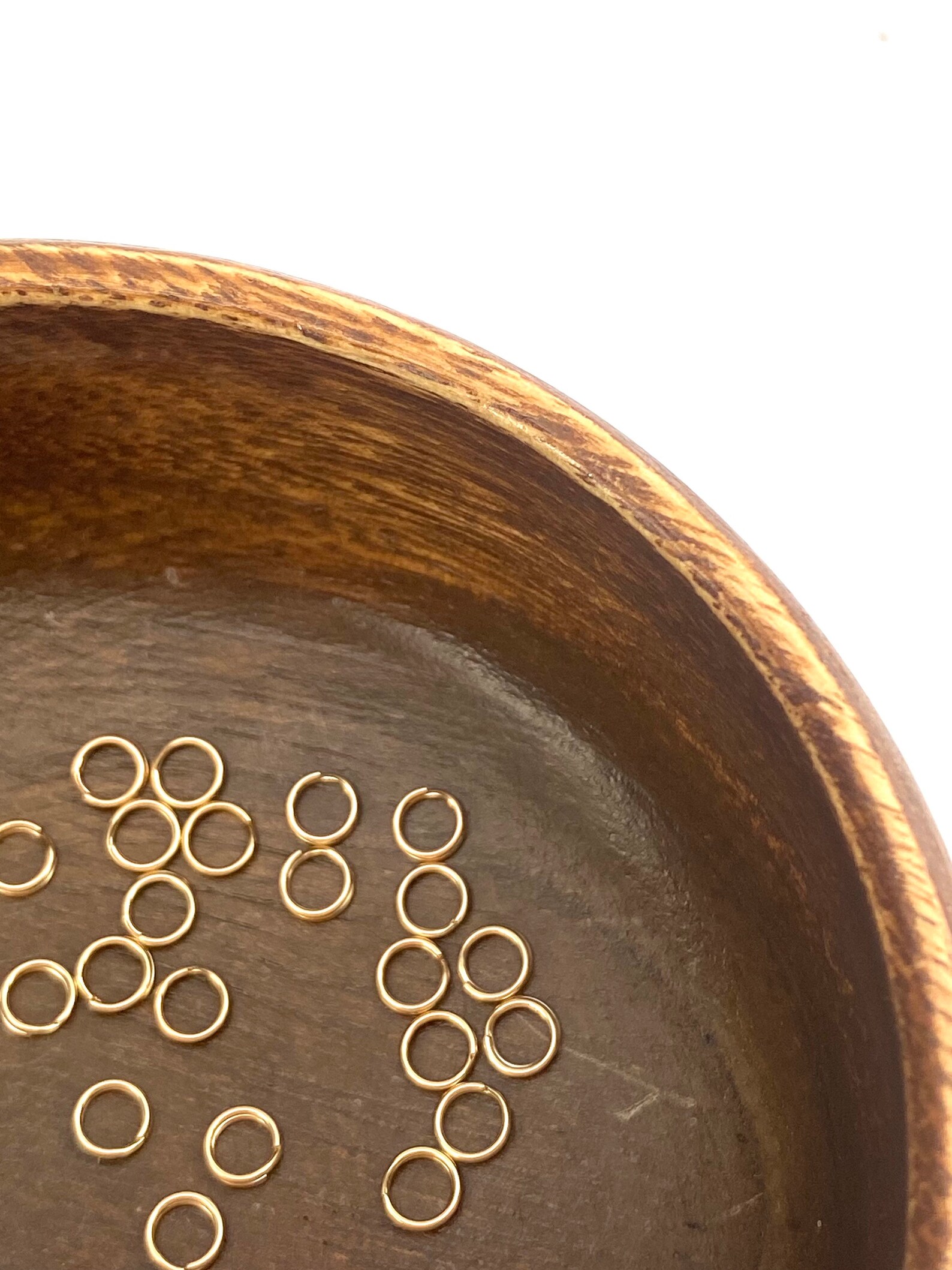 14K Solid Gold Split Ring 4.5mm Sku11-73-11 - Etsy