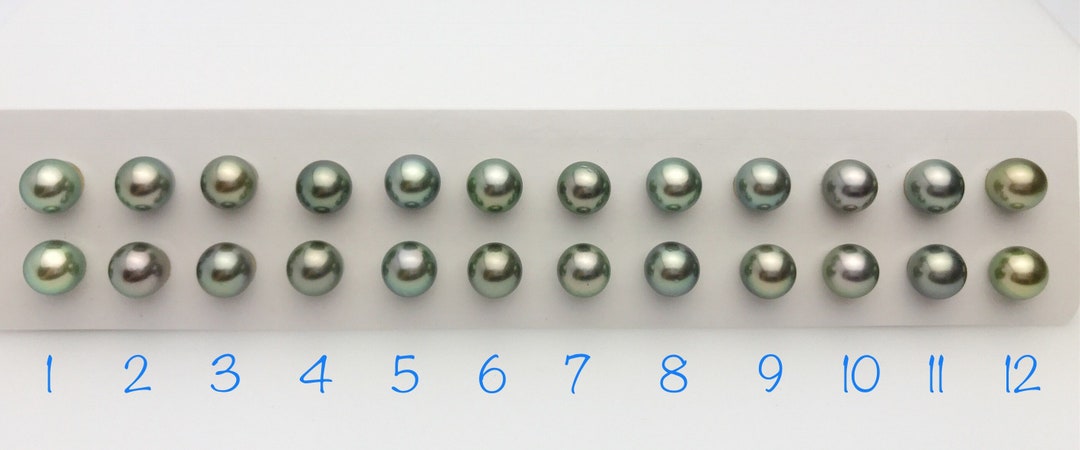Tahitian AA Pearls Matched Pairs 9.5 Mm to 10mm 186 - Etsy
