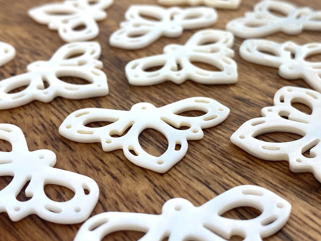 Mother of Pearl White Bee Shell, Sku#m279 - Etsy