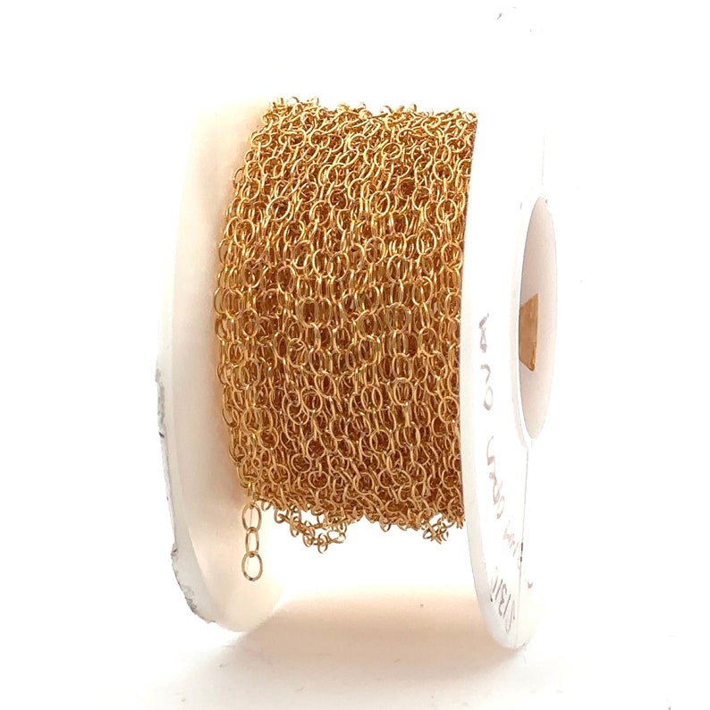 Open Light 3mm X 2mm Oval Chain, per Foot, 14k Gold Filled, Sterling ...