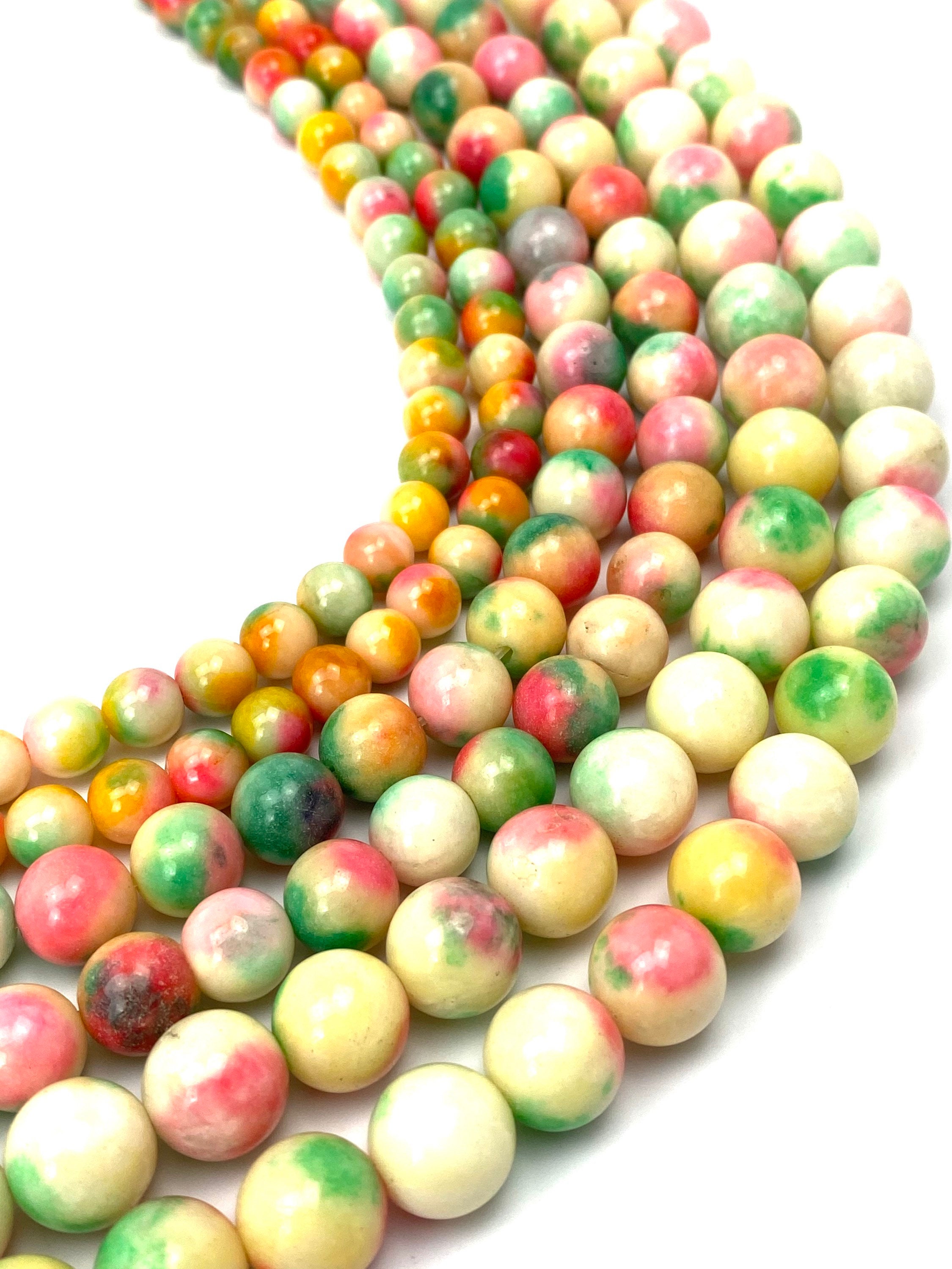 Watermelon jade beads SKU B16 - Etsy.de
