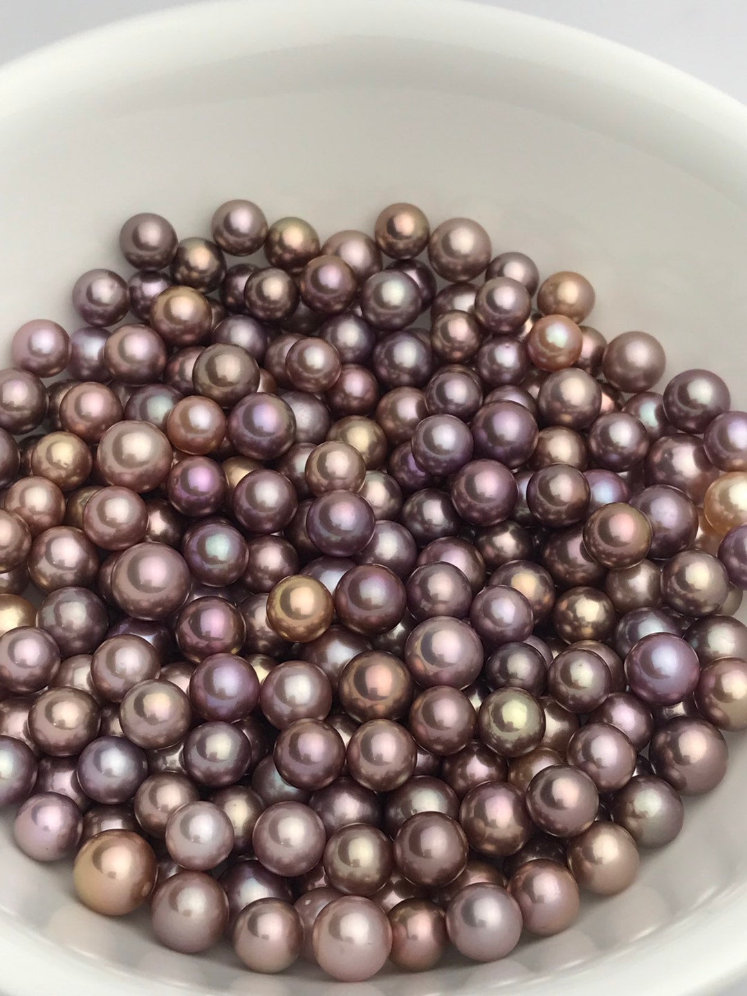Edison Purple and Pink Pearls, 8-10mm, AAA Quality High Luster, Round ...