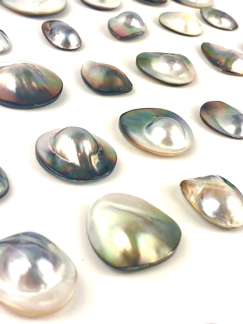 Mabe Tahitian Pearls, 100% Natural Color, Blister Pearls, Tahiti Mabe ...