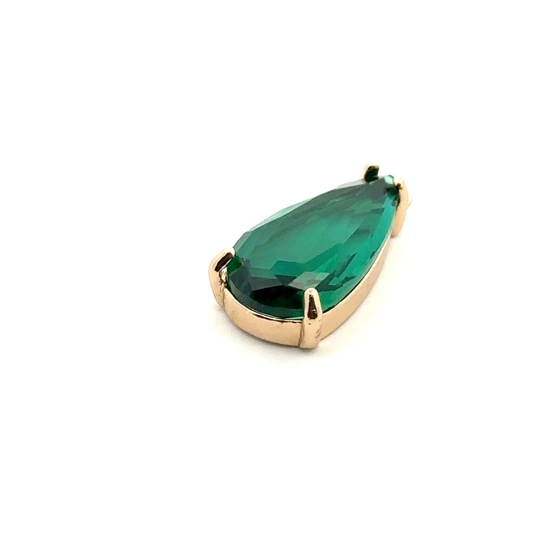 Emerald Green Tear Drop Crystal Charm, Skum2152emeraldgreen - Etsy