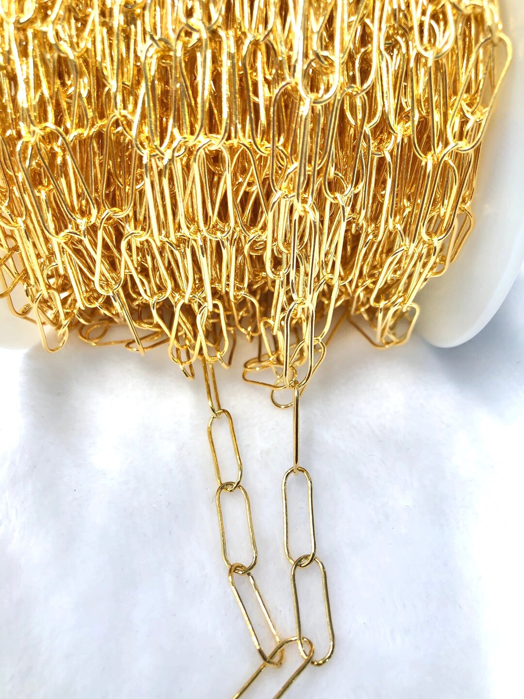 14K Gold-filled 5.7mm Elongated Cable Chain - Etsy