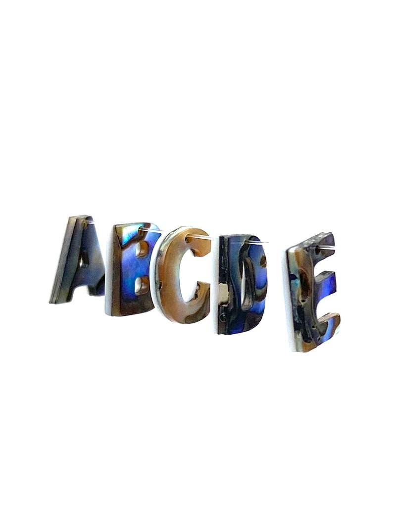 Stunning Abalone Mother of Pearl Letters - Etsy