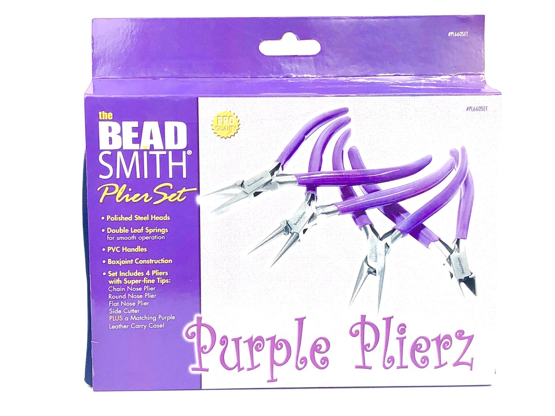 Purple Plier Set 4 Pliers With Super Fine Tips SKU - Etsy