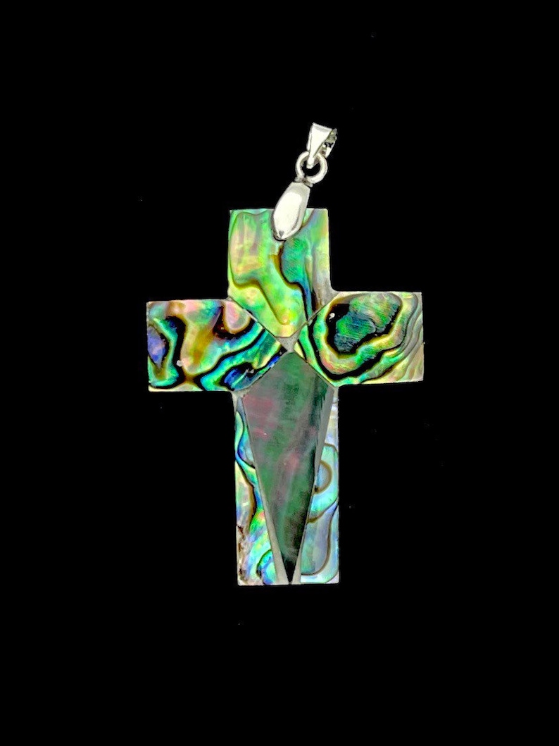 Abalone Cross Pendant, Sku#m924 - Etsy