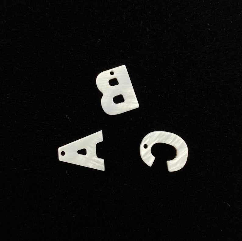 Stunning Abalone Mother of Pearl Letters - Etsy