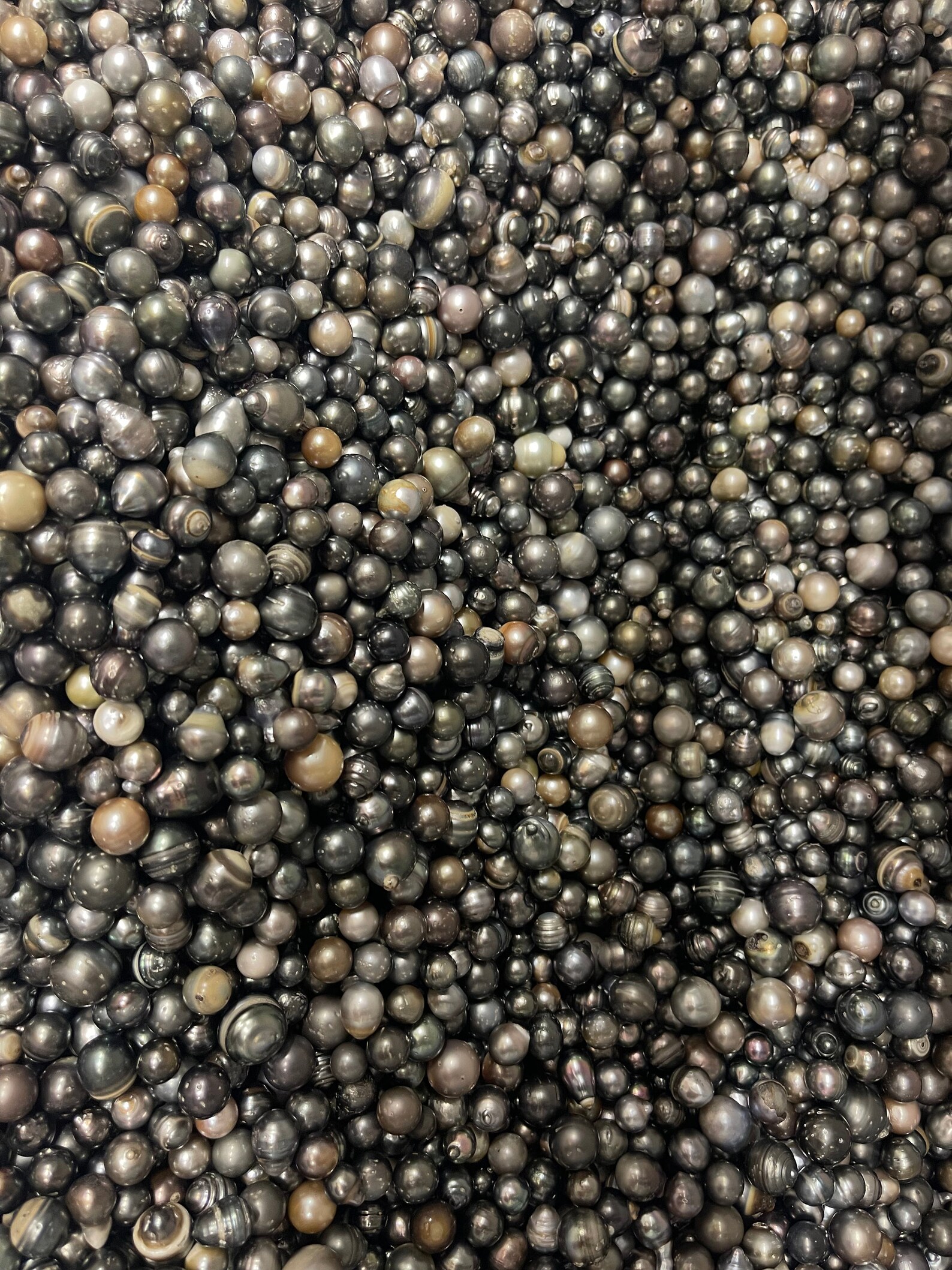 Handful of Tahitian Pearls, Black Tahiti Pearls, Tahitian Pearl, Direct ...