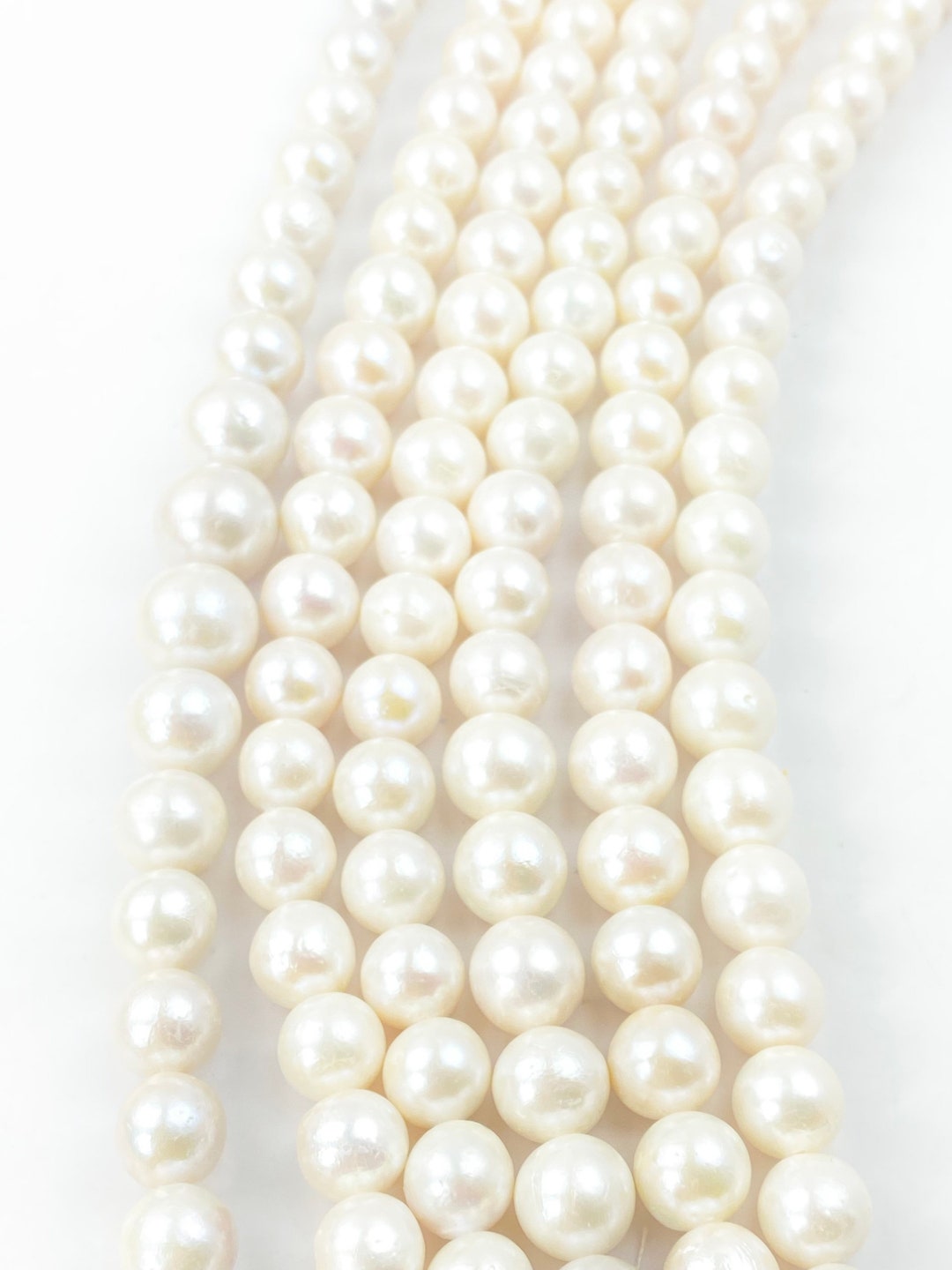 Stunning White Edison Pearl Strand, SKU# 11185 - Etsy