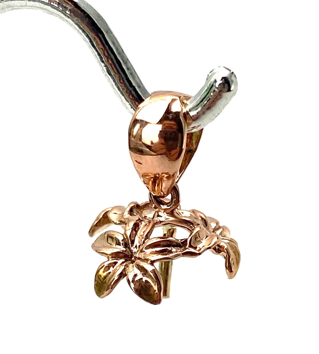 14K Solid Rose Gold Flower Bail, SKU# To-974 - Etsy